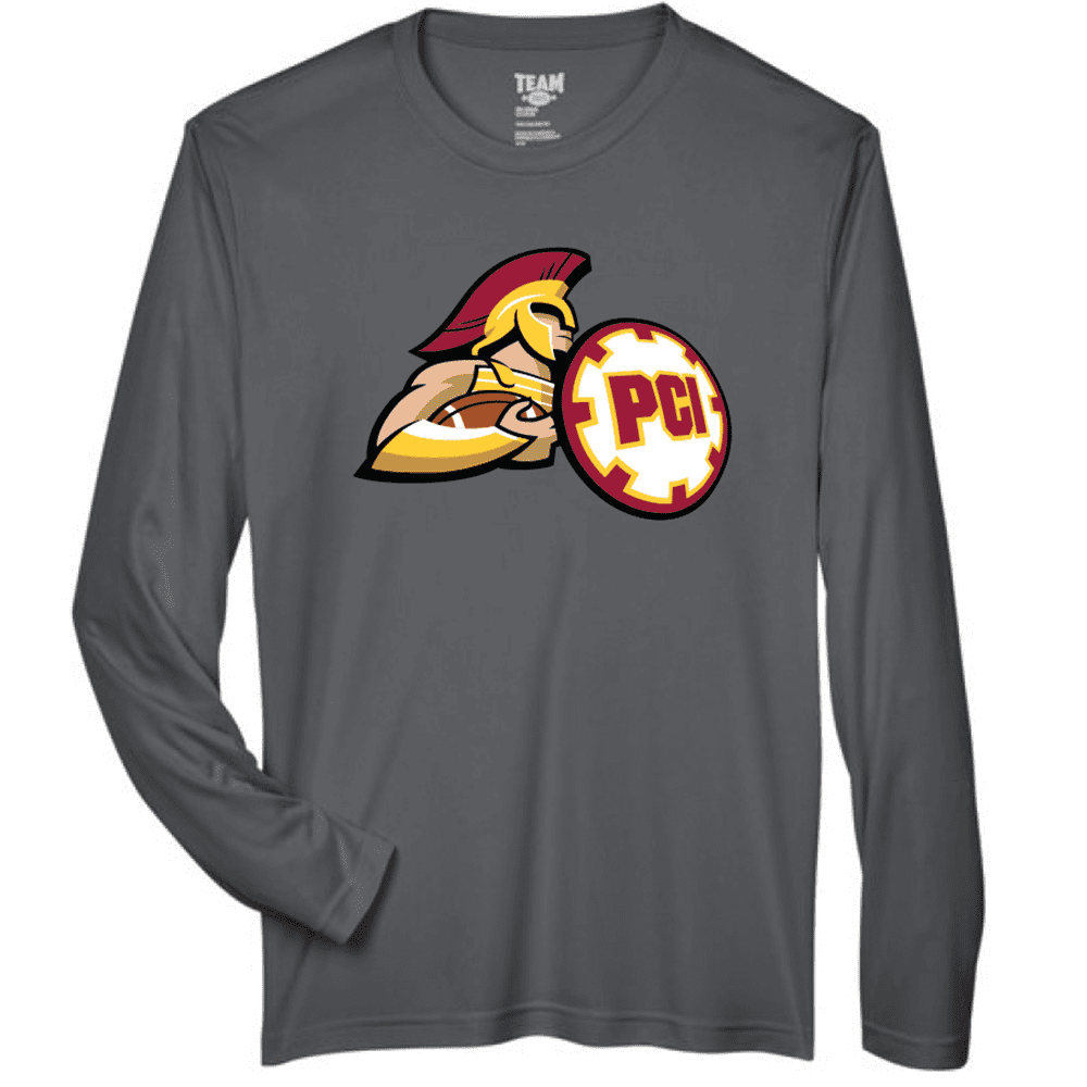 TT11L Team 365 Performance Long Sleeve Shirt - Sport Graphite - The ...