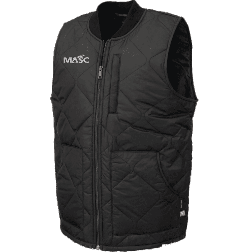 WV03 Tough Duck Quilted Freezer Vest With Primaloft Insulation - Black ...